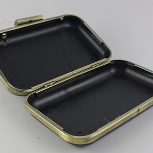 20cm X 11.5cm Box Purse Frame Clutch Bag Glue-in Style Bronze Metal ...