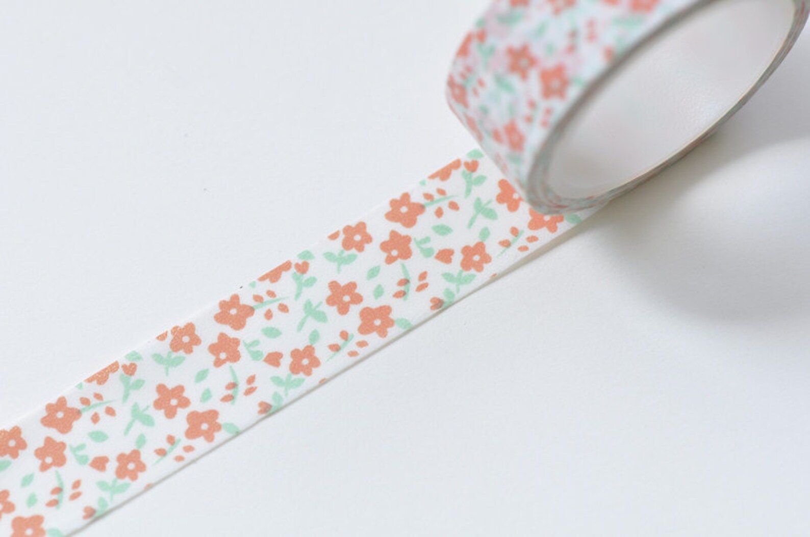 Fancy Floral Design Washi Tape 15mm Wide x 5 Meters Roll | Etsy