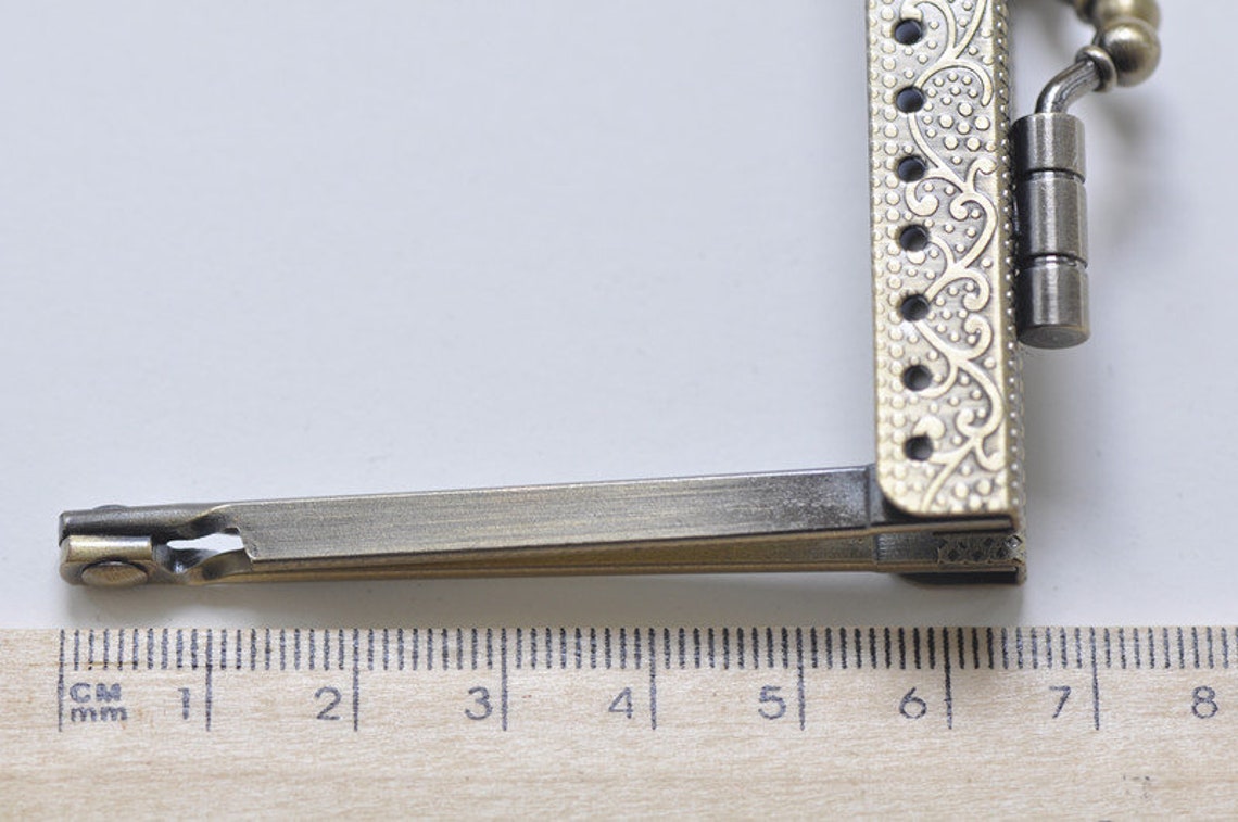 7cm ( 3“) Small Metal Purse Frame Coin Purse Frame Bronze, Silver and ...