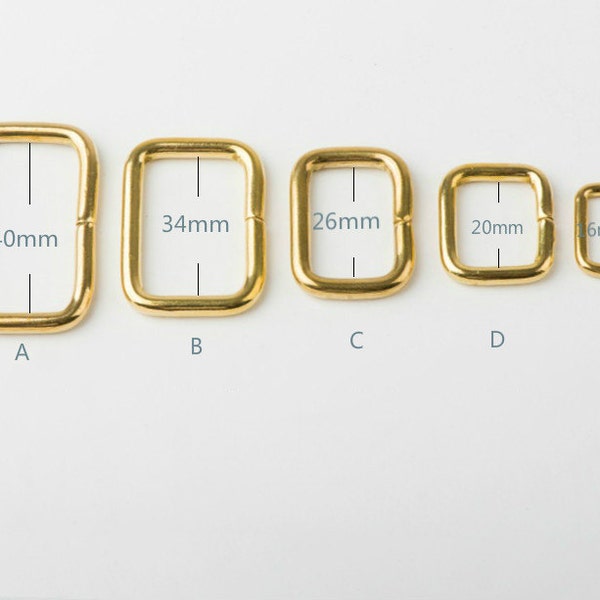 Rectangle Gold - Etsy