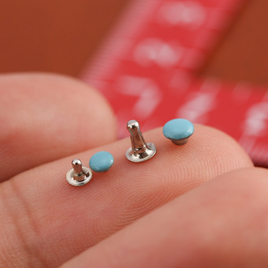 Super Mini Brass Rivets Various Color 20 Sets A Pack 3mm and - Etsy