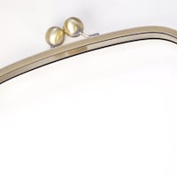 Rectangular Purse Frame, Clutch Bag Coin Purse Frame, Silver Tone Kiss ...