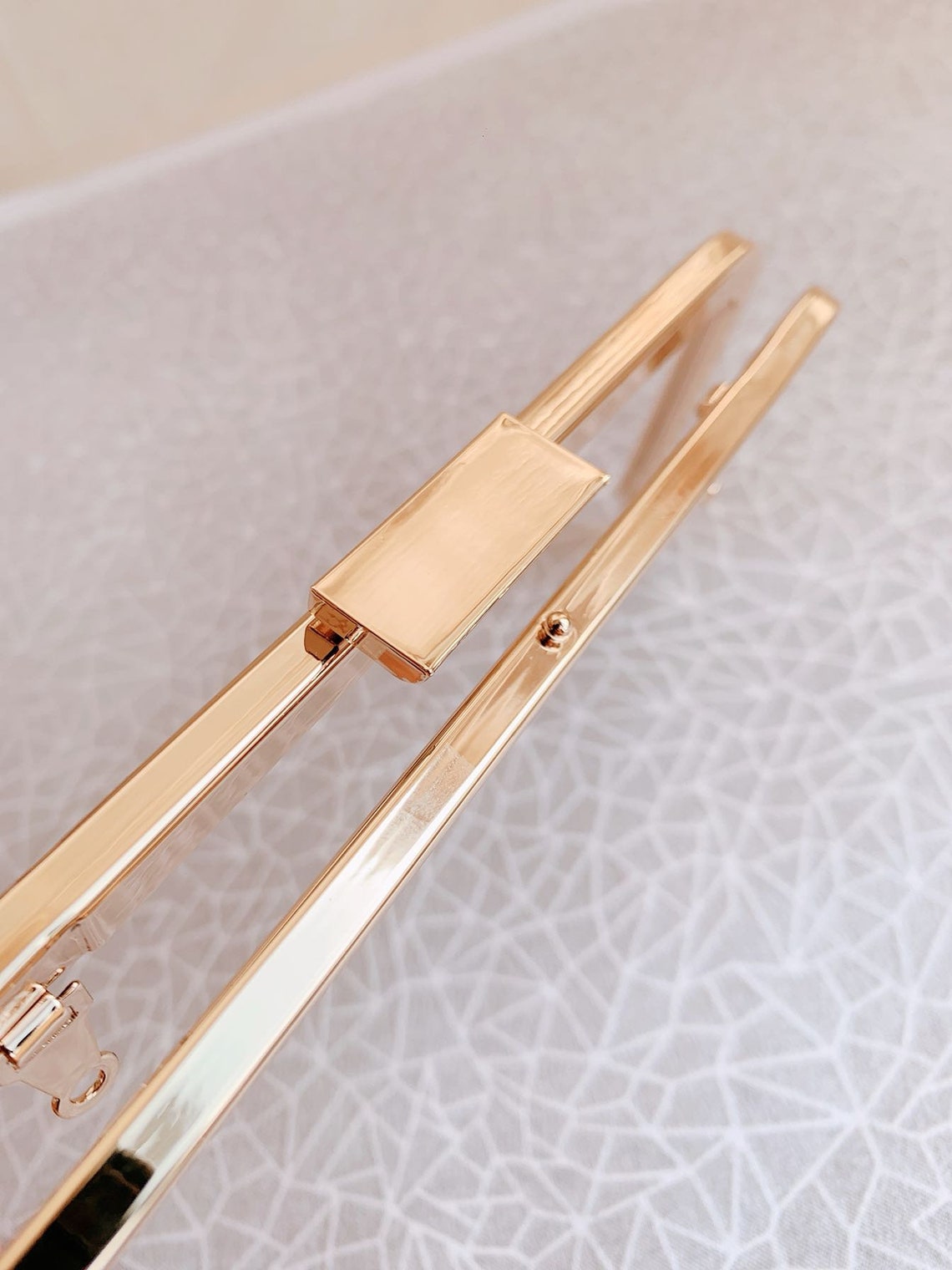18 X 7.5cm ( 7" X 3" ) Light Gold Purse Frame Handle Purse Frame - Etsy