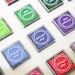 Mini Ink Pads Set of 20 Colors for Fingerprints, Craft Paper ...