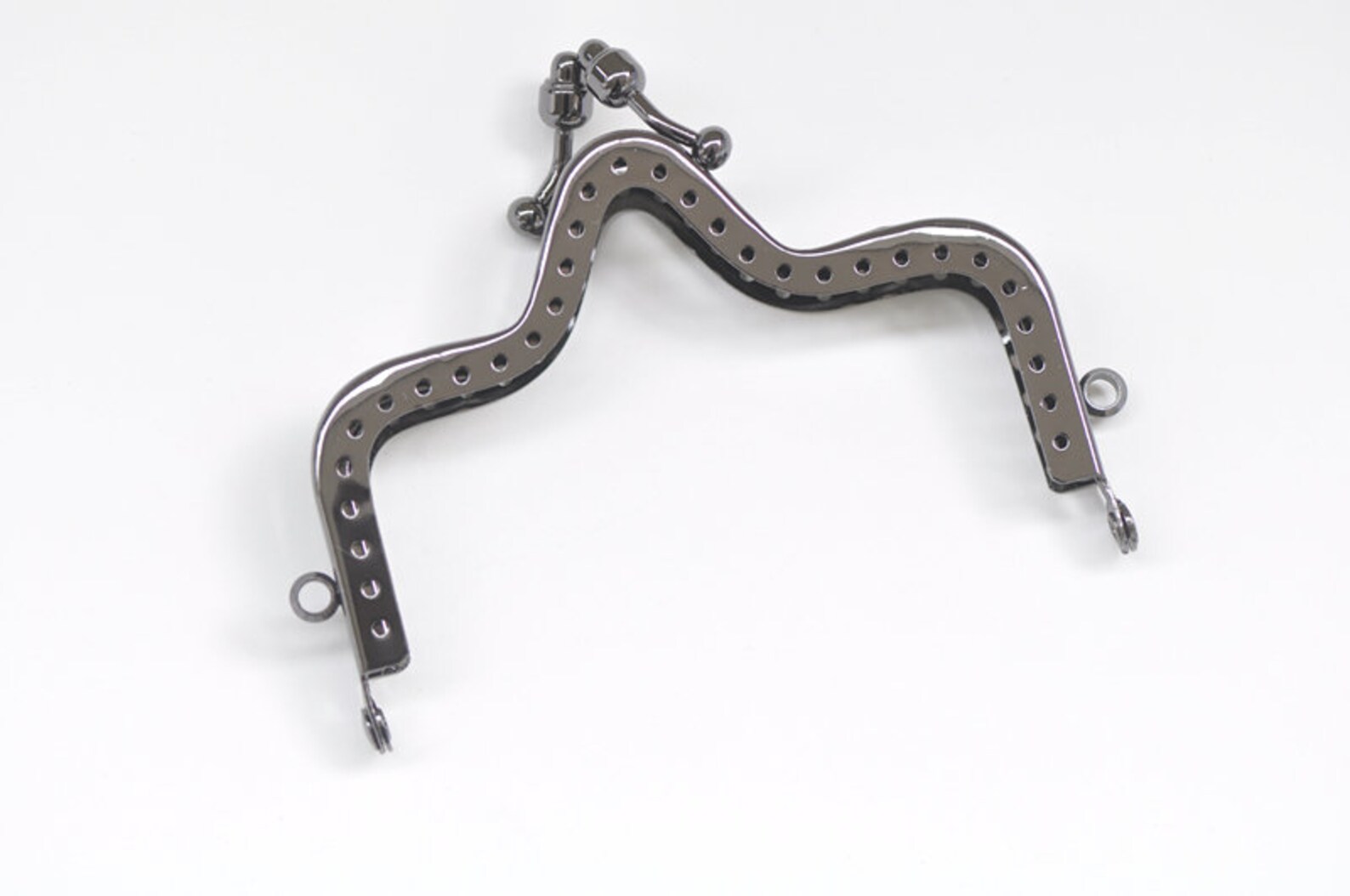 Mini Bronze Metal Purse Frame Clutch Purse Frame 10cm ( 4") With Paper ...