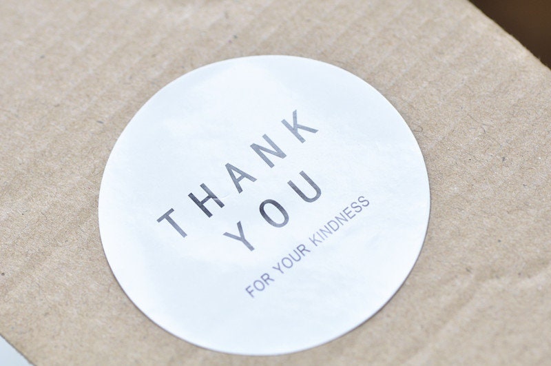 100pcs Thank You Stickers Thank You Cards Business | Etsy