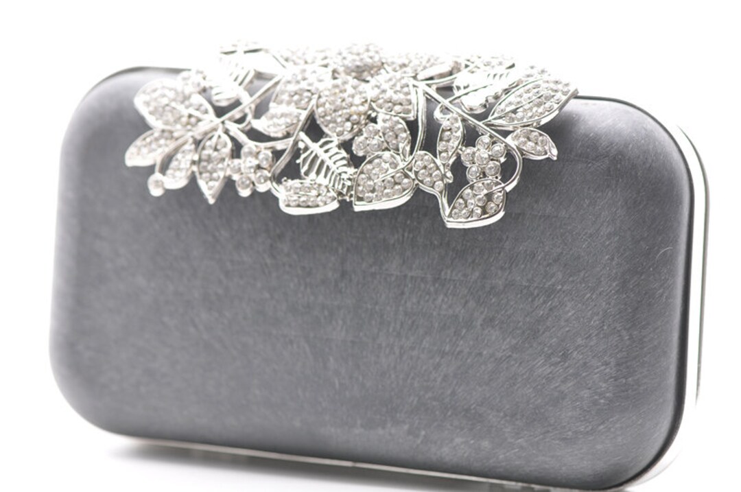 1 Piece 18cm Box Purse Frame Clutch Bag Leaves Kisslock Glue-in Purse ...