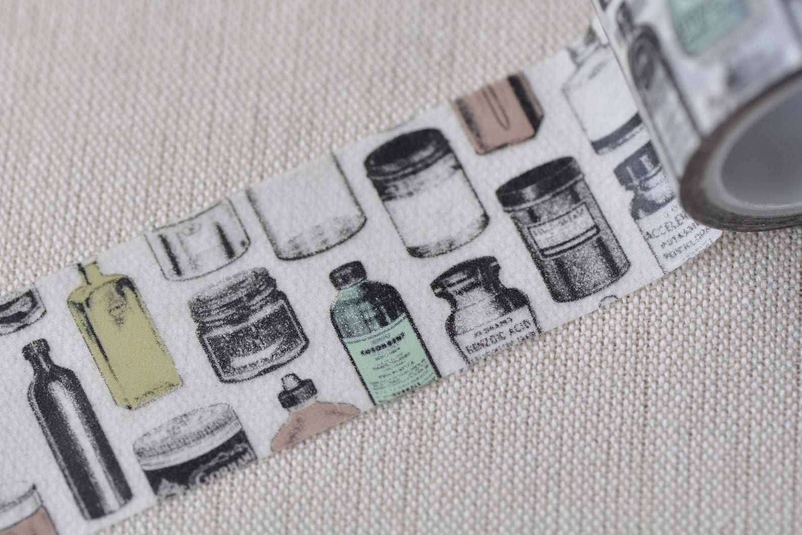 Perfume Bottle Jar Container Adhesive Washi Tape 30mm Wide x | Etsy