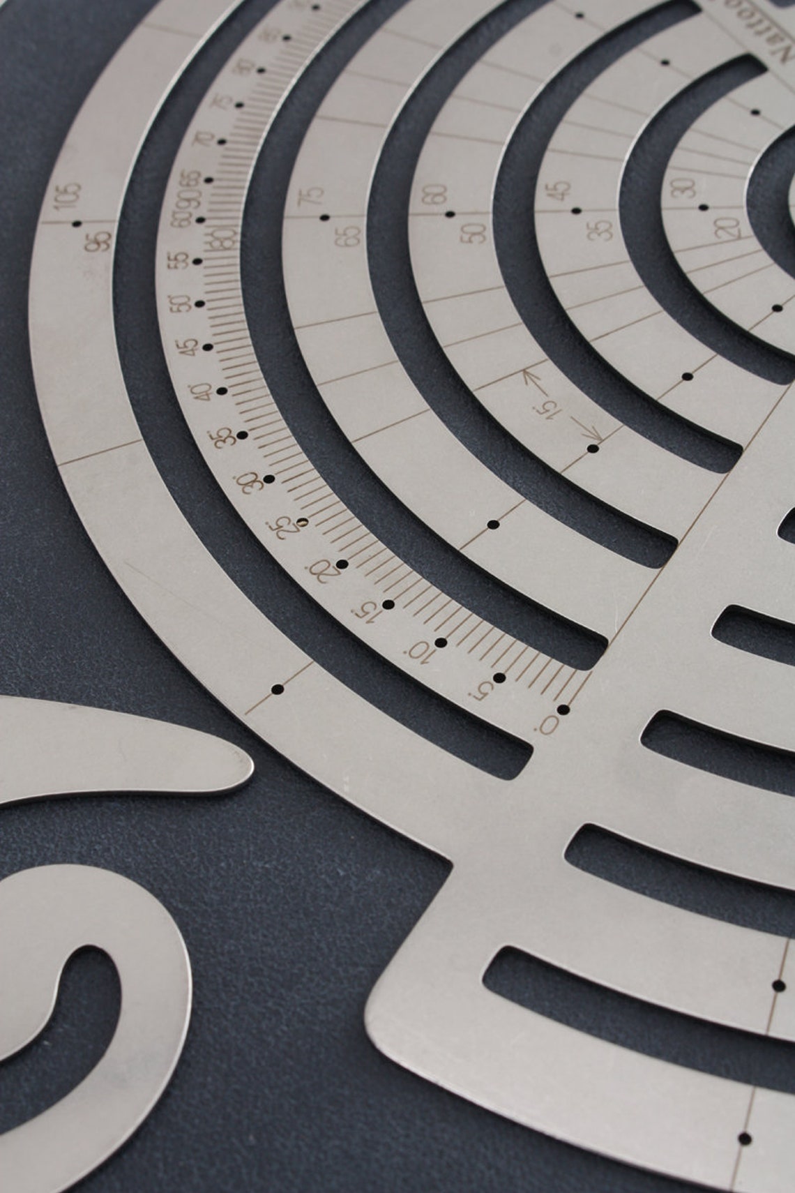 Steel Circular Ruler - Etsy