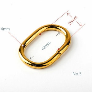 2 Pcs A Pack - Brass Oval Ring/ Handbag Hardware/ Oval Loops/bag Rings ...