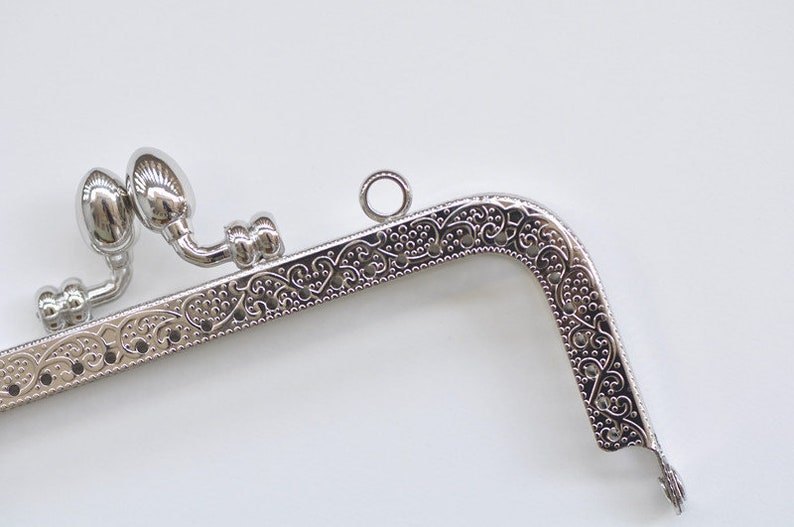 10 Pieces Retro Purse Frame Silver Sewing Purse Frame Various Size 8.5 ...