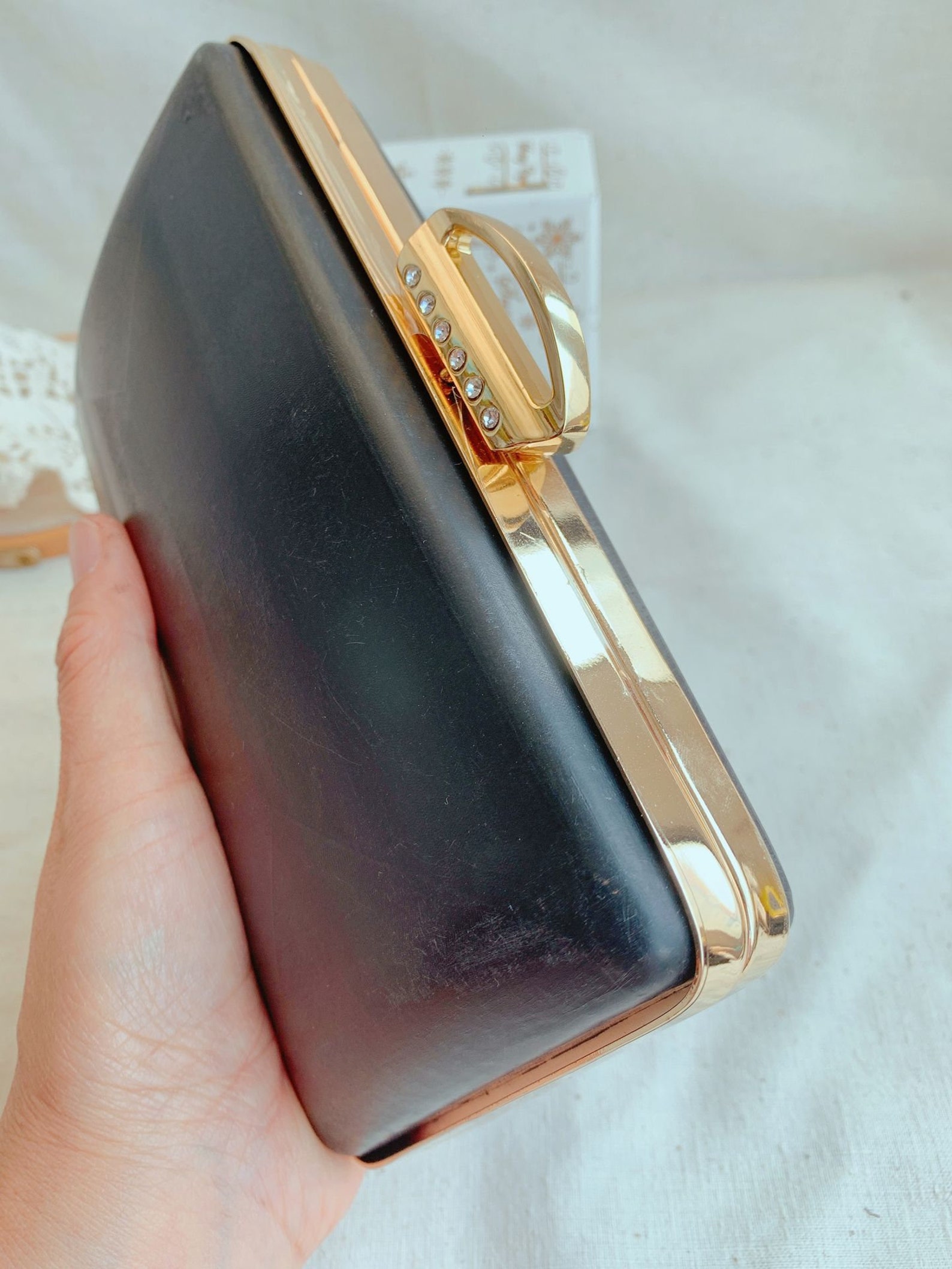 17.7cm Box Purse Frame Clutch Bag Glue-in Purse Frame 17.7x9.8x5cm - Etsy