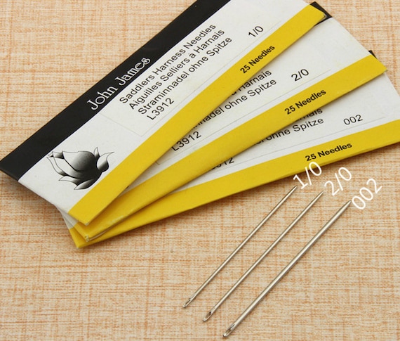 Leather Hand Sewing Needles-2pcs a Pack | Etsy