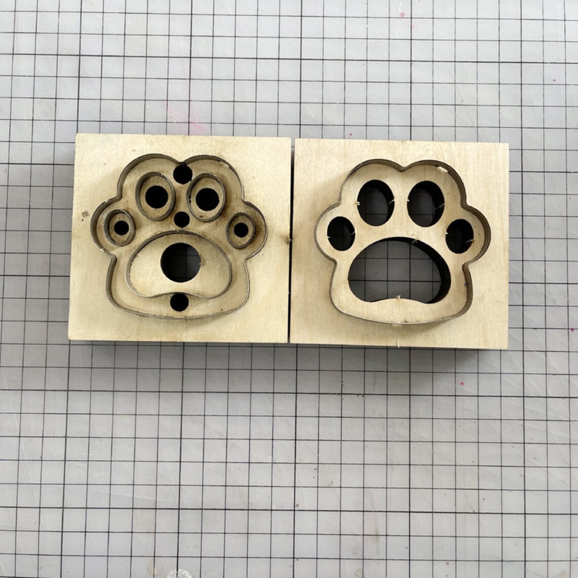 Leather Paw Print Molds PVC 7cm X 6.5cm - Etsy