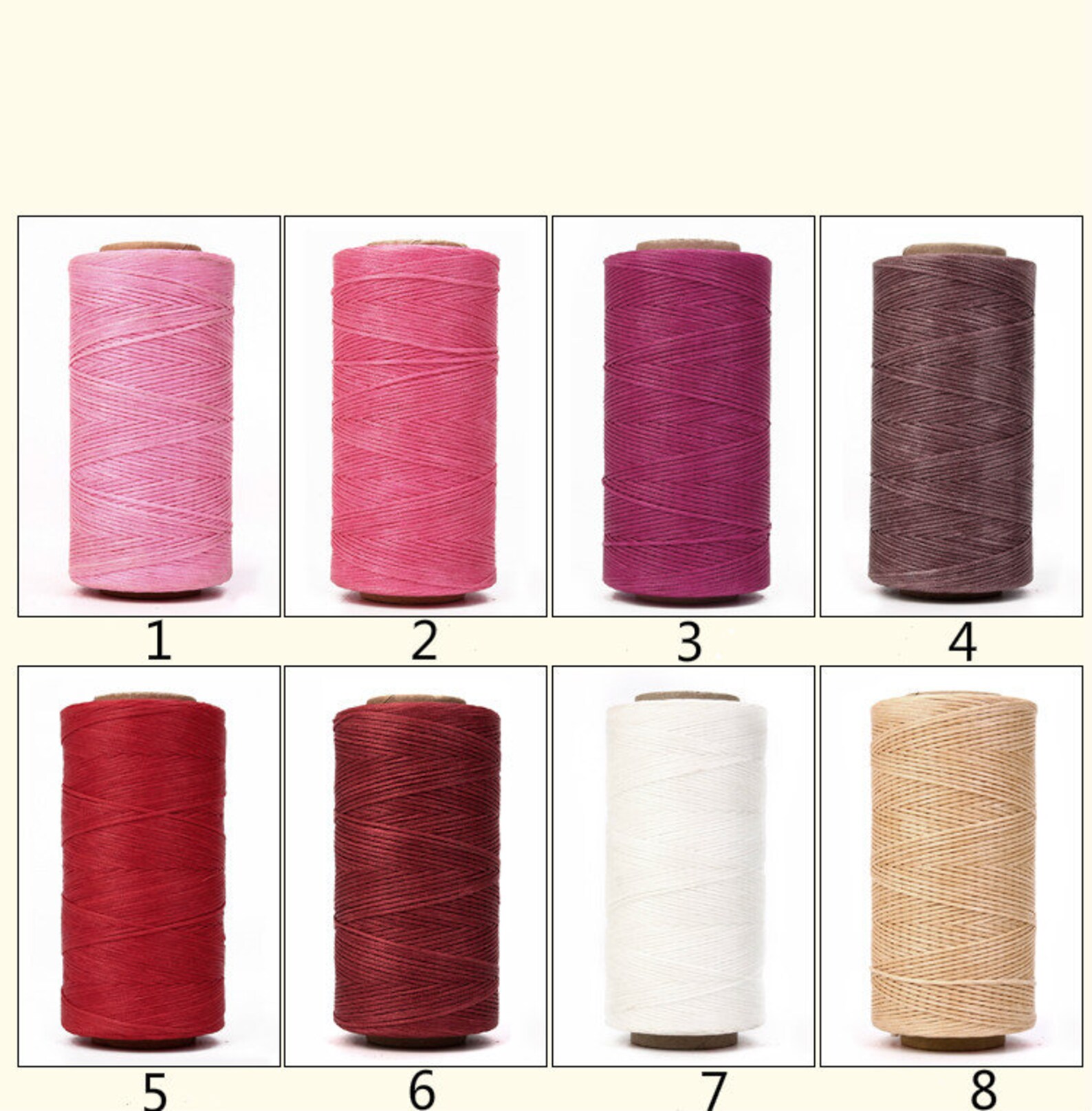 150D 0.8mm Flat Waxed Polyester Thread 1mm Width for Leather - Etsy