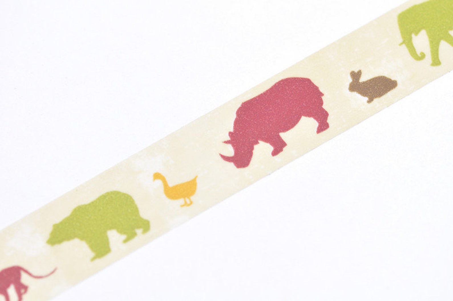 Animals Deco Tape Elephant Monkey Bear Adhesive Washi Tape | Etsy