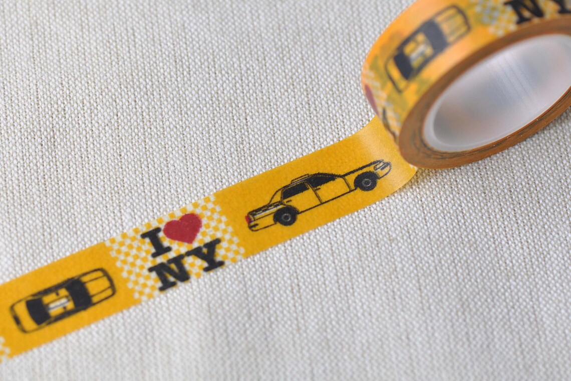 New York Taxi Cab Adhesive Washi Tape 15mm Wide X 10M No.12426 | Etsy