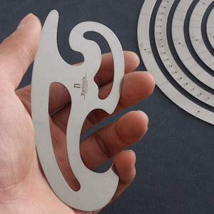 French Curve Ruler 301 Stainless Steel Ruler Leather Craft Tool 3 ...