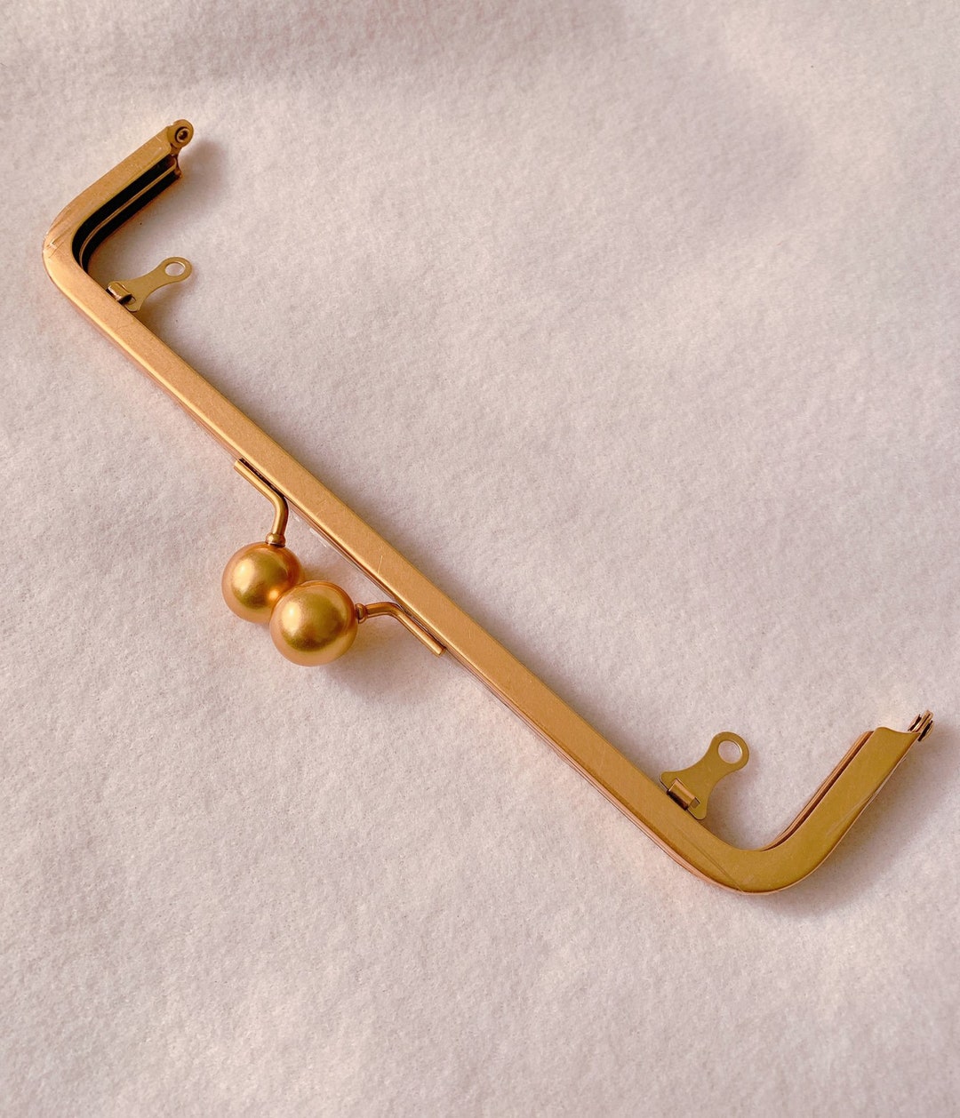 24.5cm X 8.5cm ( 9" X 3") Vintage Gold Purse Frame Handle Purse Frame ...