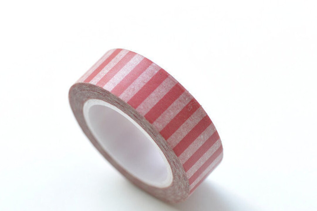 Red Stripes Deco Washi Tape 15mm Wide X 10M Roll No.12262 - Etsy
