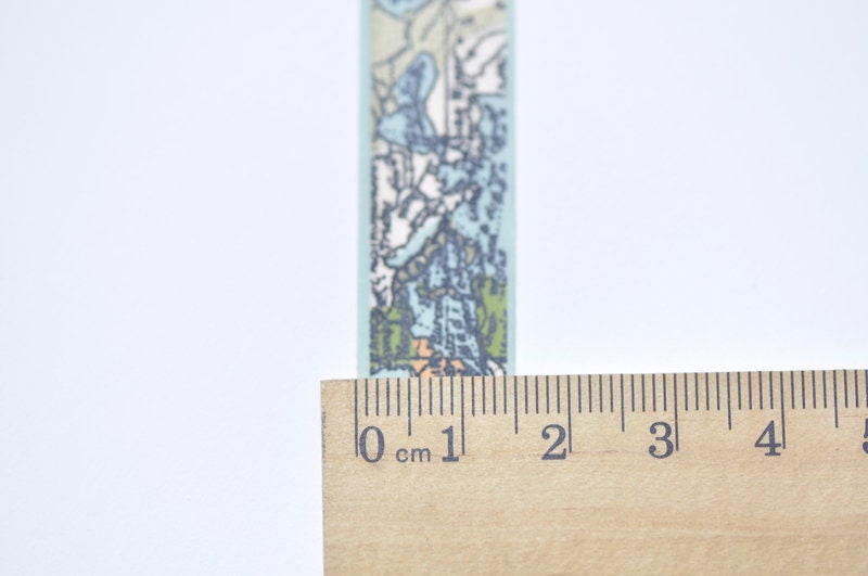 World Map Washi Tape Nautical Map 15mm Wide x 10 Meters | Etsy