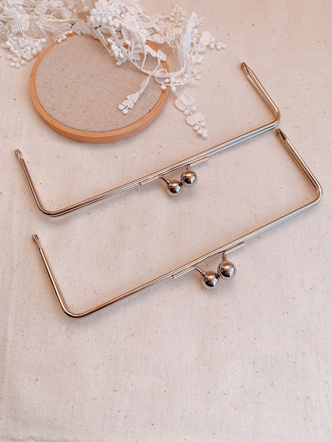 20cm X 7cm Silver Purse Frame - Etsy