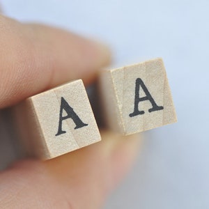 36pcs Rubber Stamp Blocks Set Letter and Number - Etsy