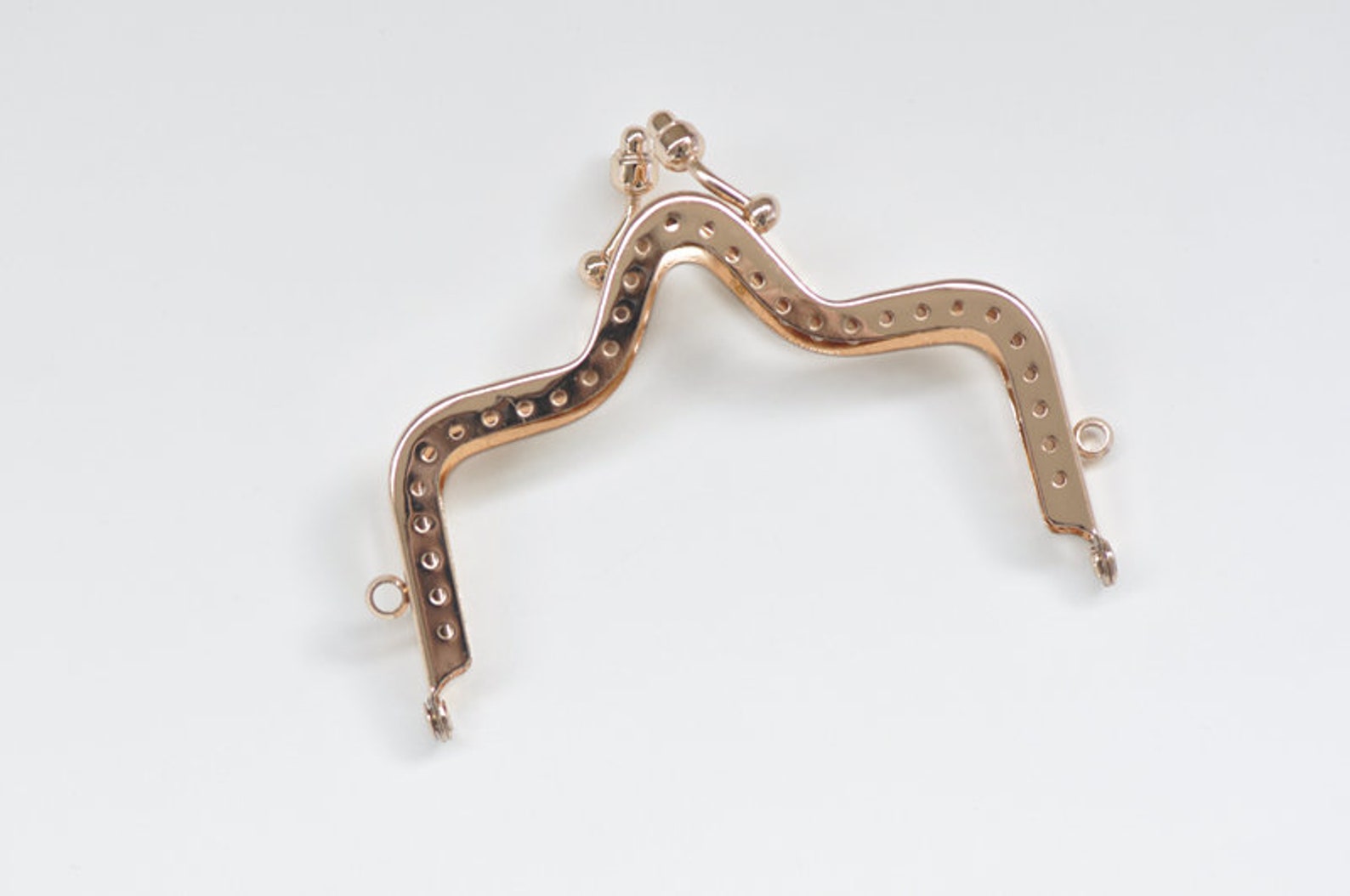 Mini Bronze Metal Purse Frame Clutch Purse Frame 10cm ( 4") With Paper ...
