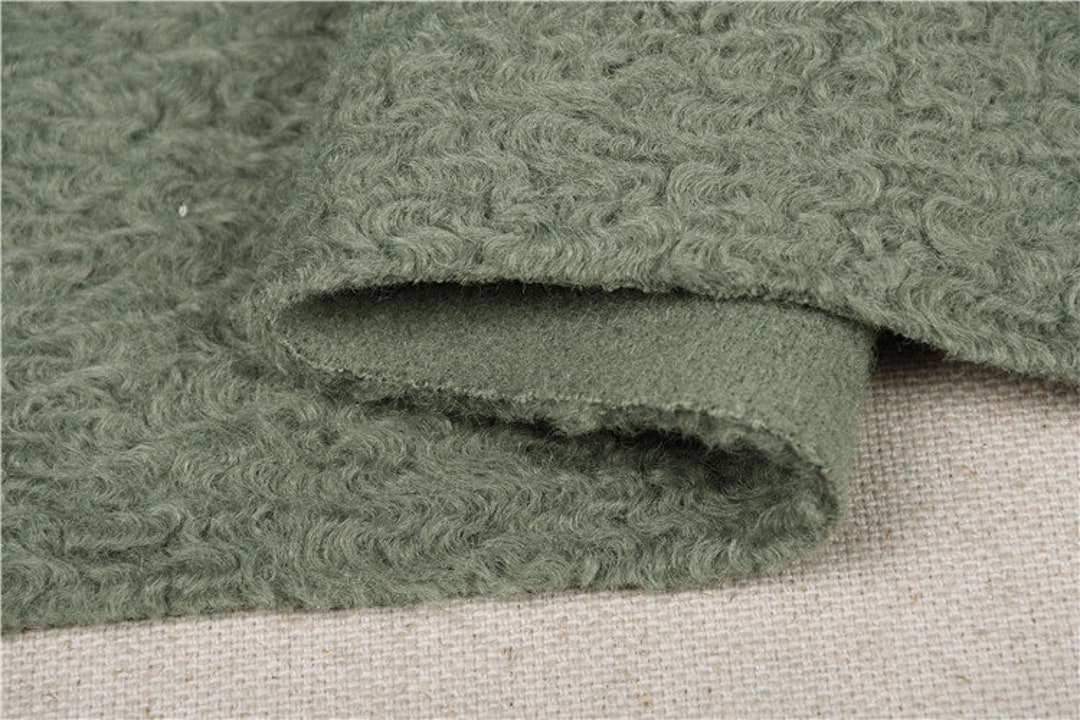 145cm X 48cm Wave Curl Fabric for Teddy Bears Project Doll Making ...