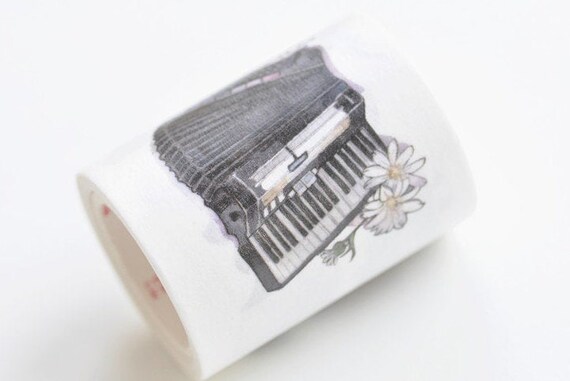 Musical Instrument Washi Tape Music Planner Tape 50mm Wide X | Etsy
