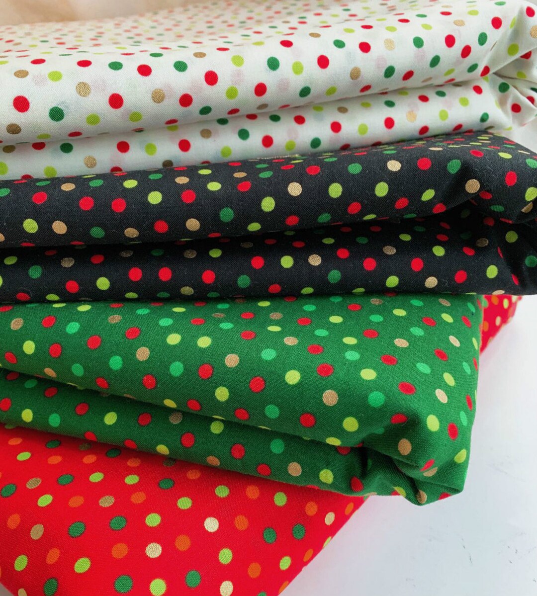 Cute Dots Cotton Fabric Sewing Material 50 X 108cm - Etsy