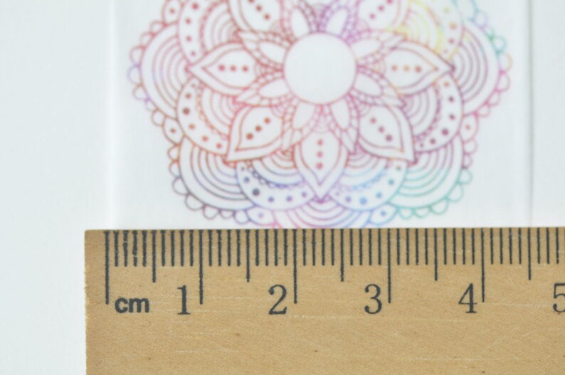 Retro Colorful Geometry Wide Decorative Tape Lined 45mm Wide X - Etsy