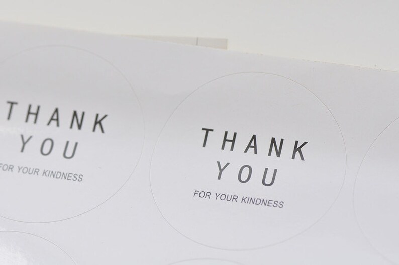 100pcs Thank You Stickers Thank You Cards Business - Etsy
