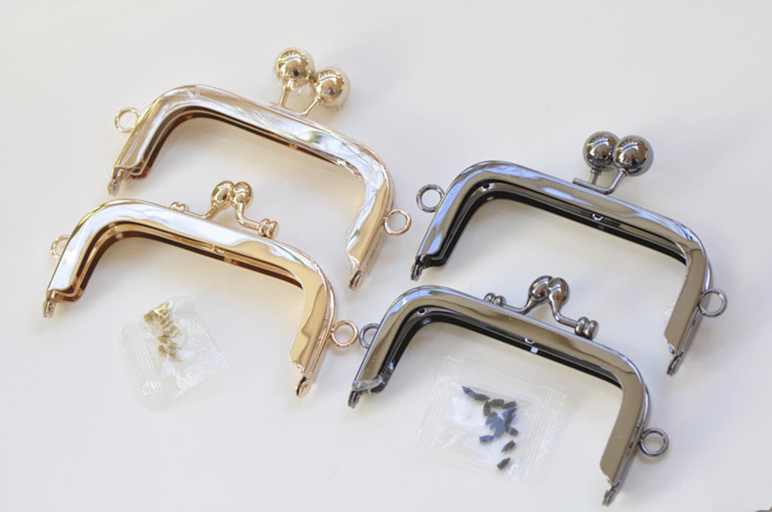 10cm 4 Mini Purse Frame Small Purse Frame Light Gold/ - Etsy