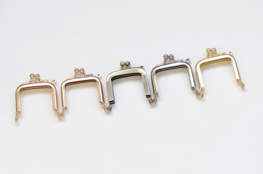 1 Piece 4cm (1 1/2") Purse Frame Glue-in Style Bronze/silver/matte Gold ...