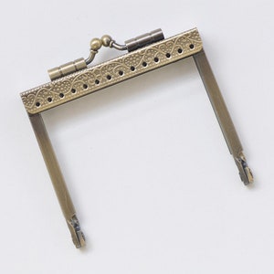 7cm ( 3“) Small Metal Purse Frame Coin Purse Frame Bronze, Silver and ...