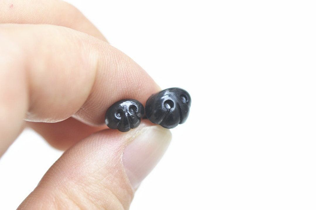 5 Pieces Small Size Black Dog Nose Animal Amgiurumi Nose No Washers ...