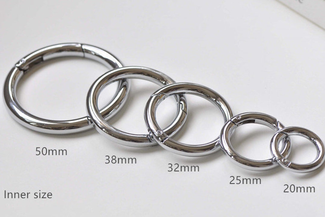 1 Piece Round Ring Gate Oval Spring Snap Hooks Gate Ring Innersize 20mm ...