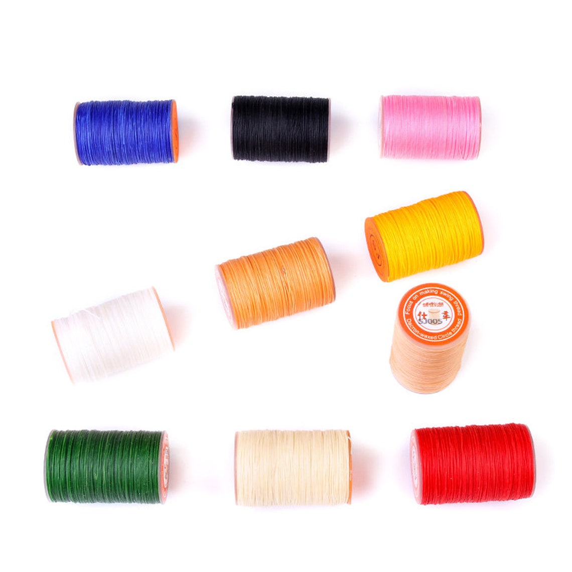 0.6mm Round Waxed Polyester Thread for Leather Craft Hand - Etsy