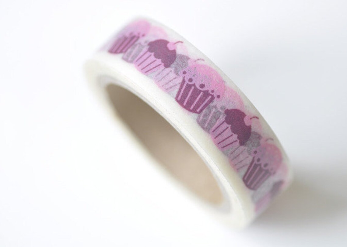 Muffin Cupcakes Bakery Washi Tape 15mm x 5 Meters Roll | Etsy