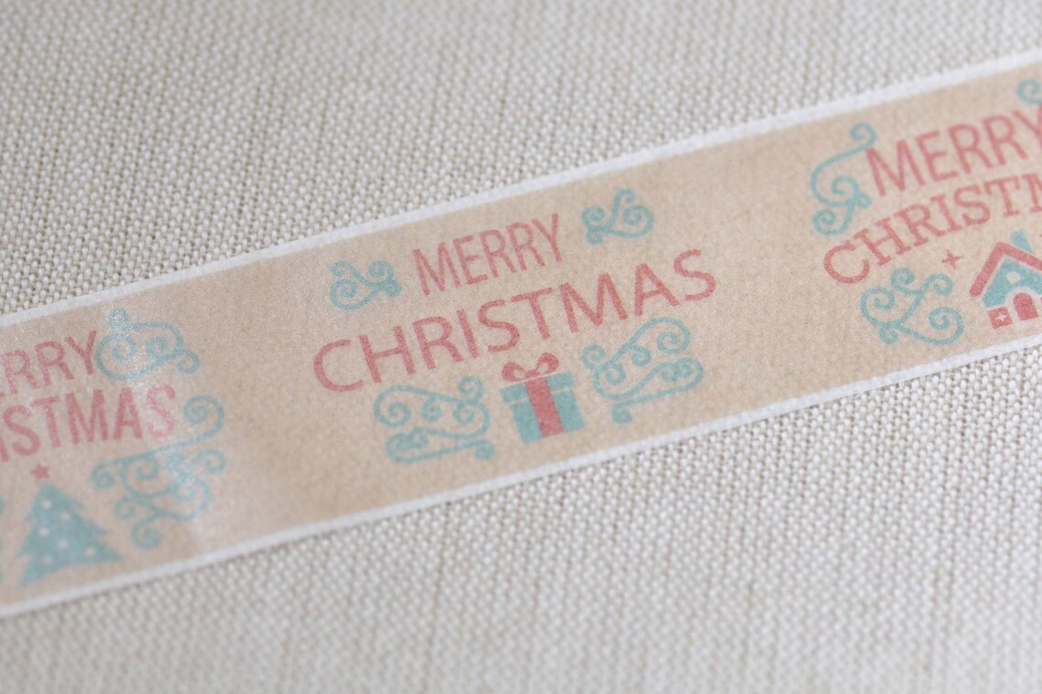 Retro Merry Christmas Happy Holidays Washi Tape 30mm Wide X 5M - Etsy
