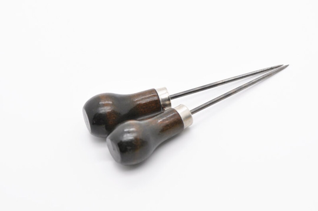 1 Piece Wood Handle Awl Leather Tool 11cm - Etsy