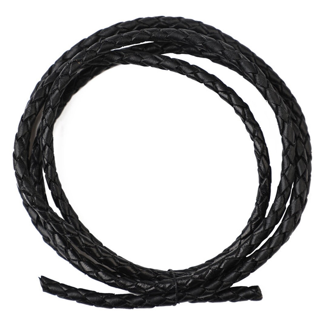 4mm Width Cowhide Braided Leather Strap 50cm - Etsy