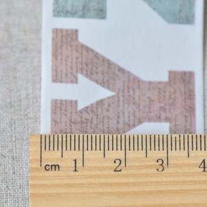 Retro Wide Numbers Alphabet Letters Washi Tape With Release Paper 40mm ...