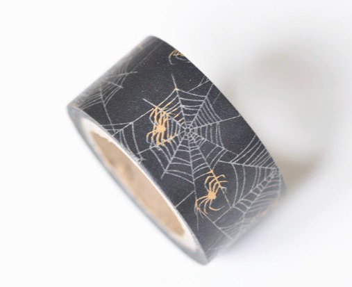 Spider Web Washi Tape/ Halloween Masking Tape 20mm Wide X 5M - Etsy