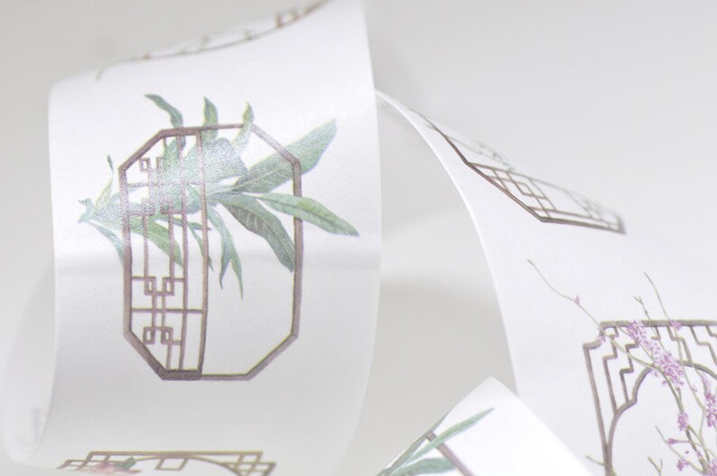Asian Culture Vintage Window Washi Tape/ Wide Japanese Masking - Etsy