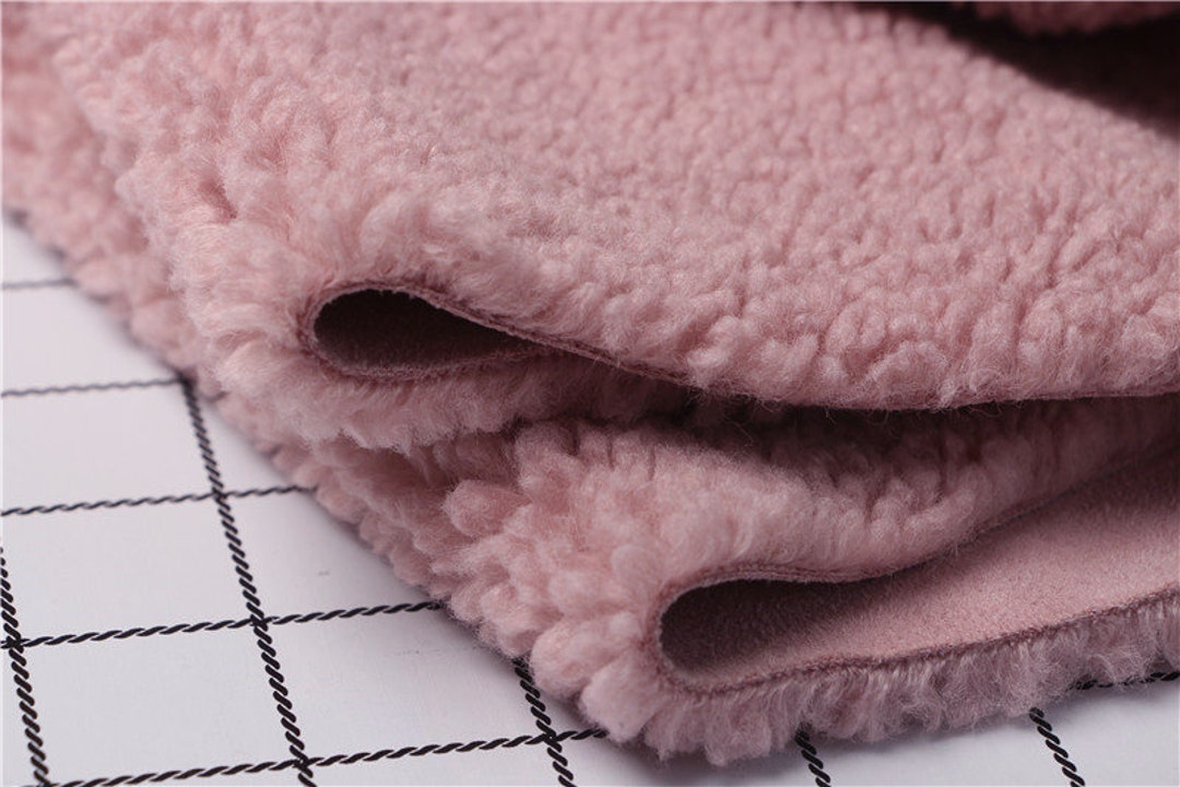 Deep Pink Teddy Bears Fabric Soft Curled Fabric for Toy Stuffed Doll ...