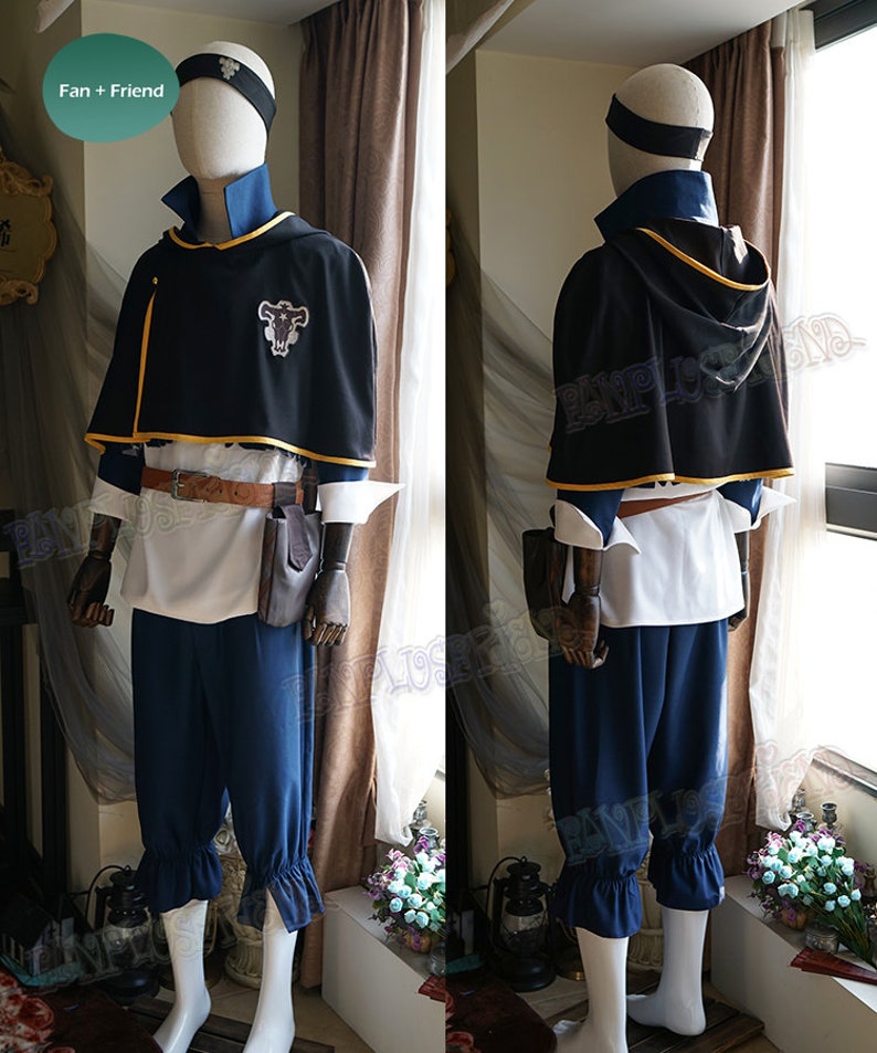 Black Clover Cosplay Asta Costume Set - Etsy