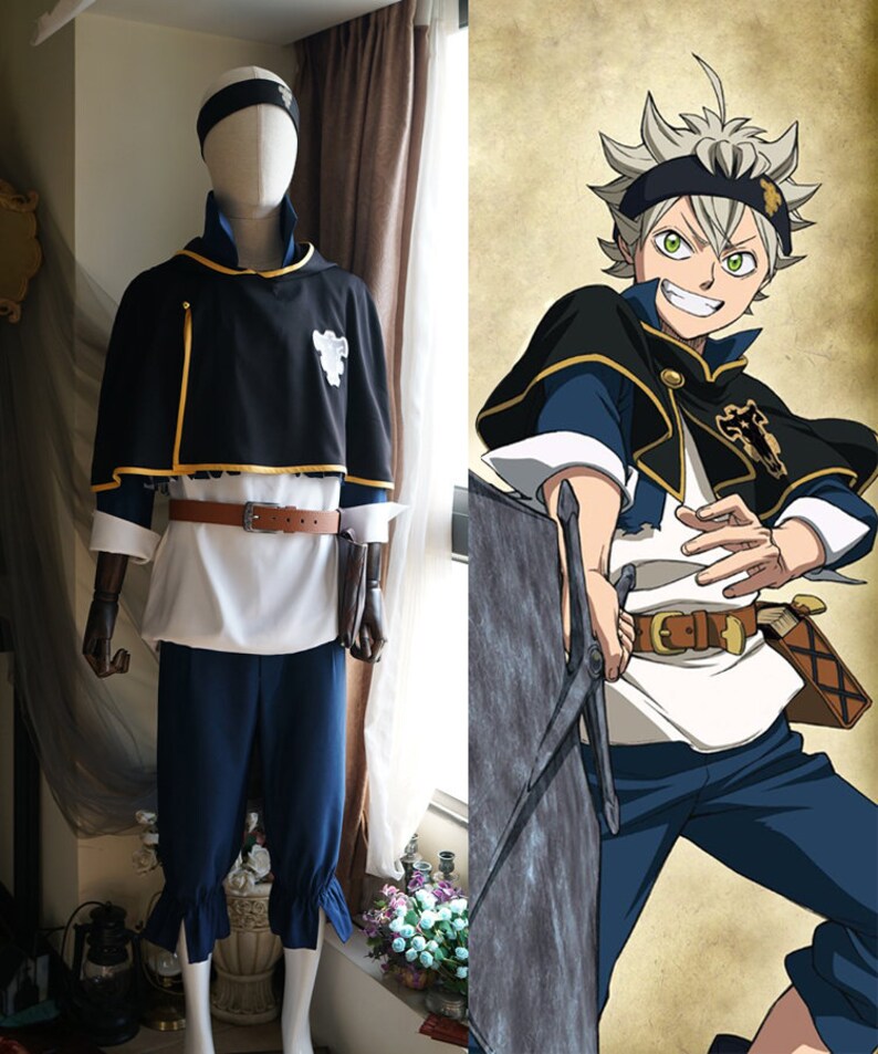 Black Clover Cosplay Asta Costume Set - Etsy