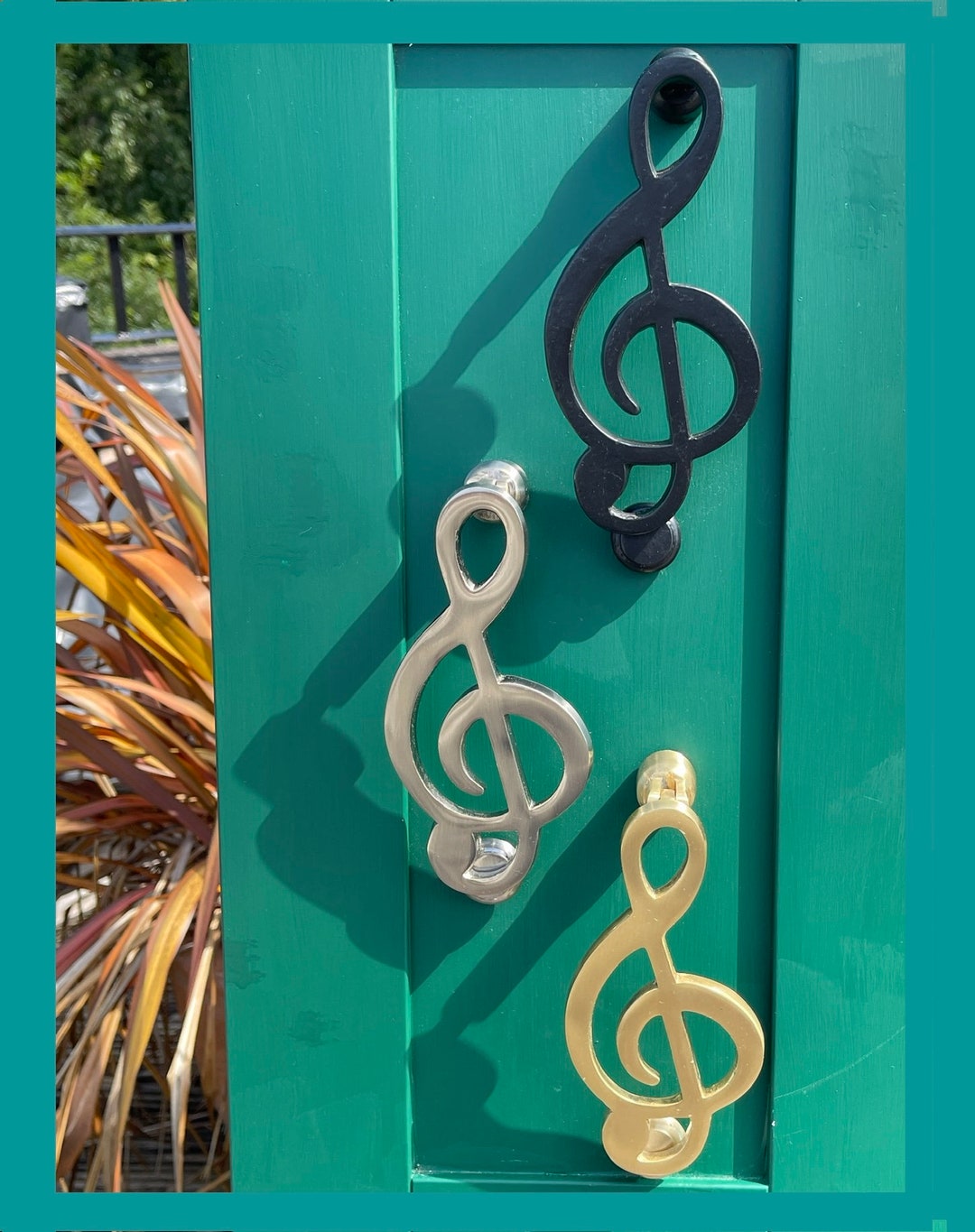 Music Treble Clef Door Knocker - Etsy